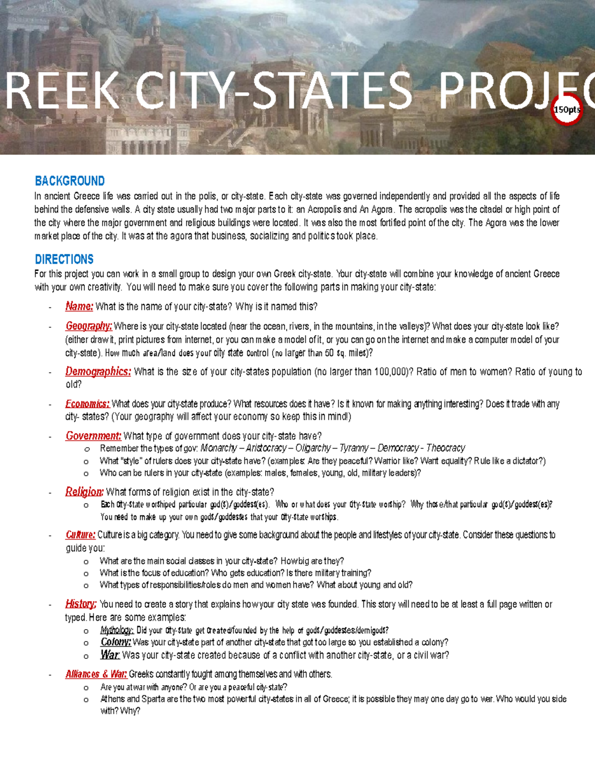 Greek city states project - BP 723 - Harvard - Studocu