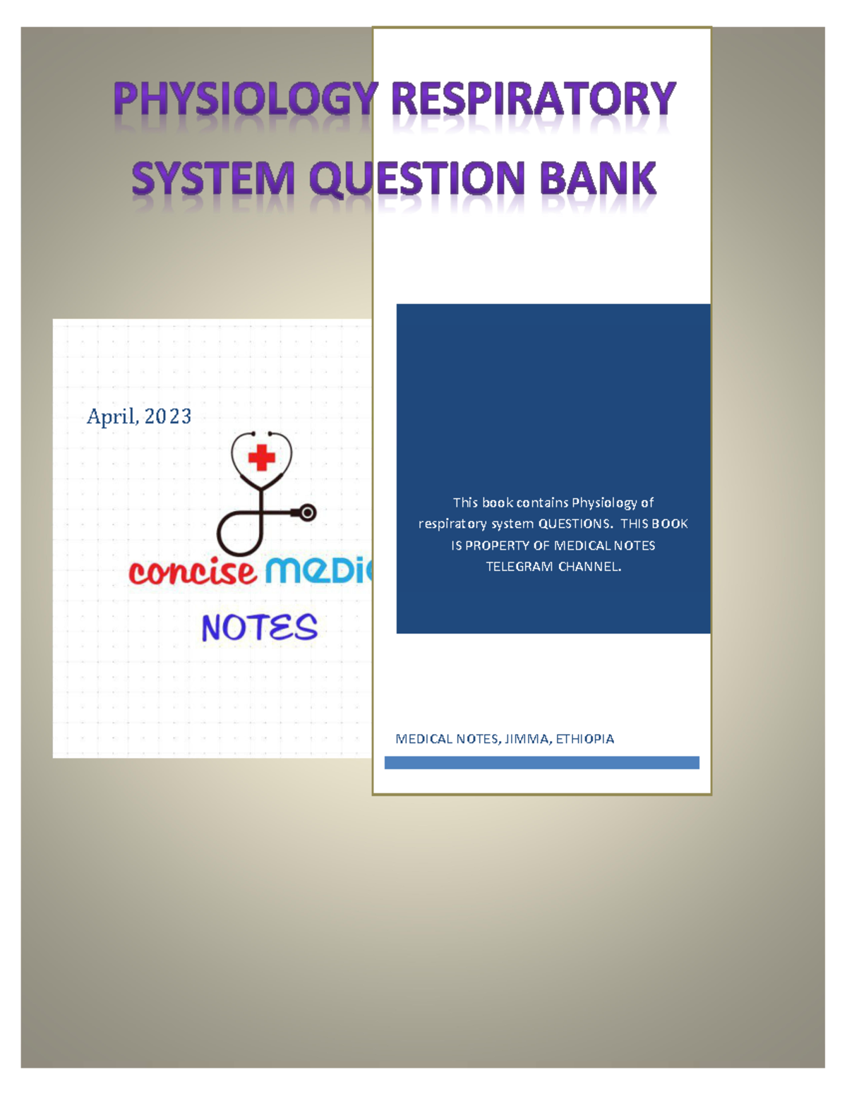 @medical Notes Physio Exam - This book contains Physiology of ...