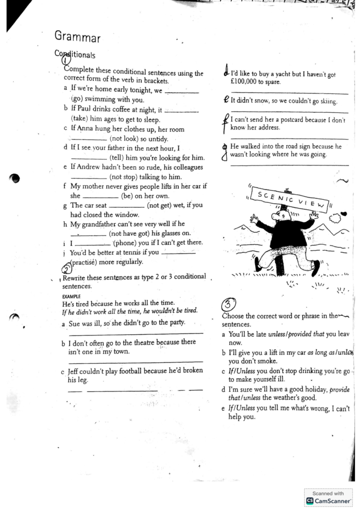If clause exercises - Grammar Conditionals Complete these conditional ...