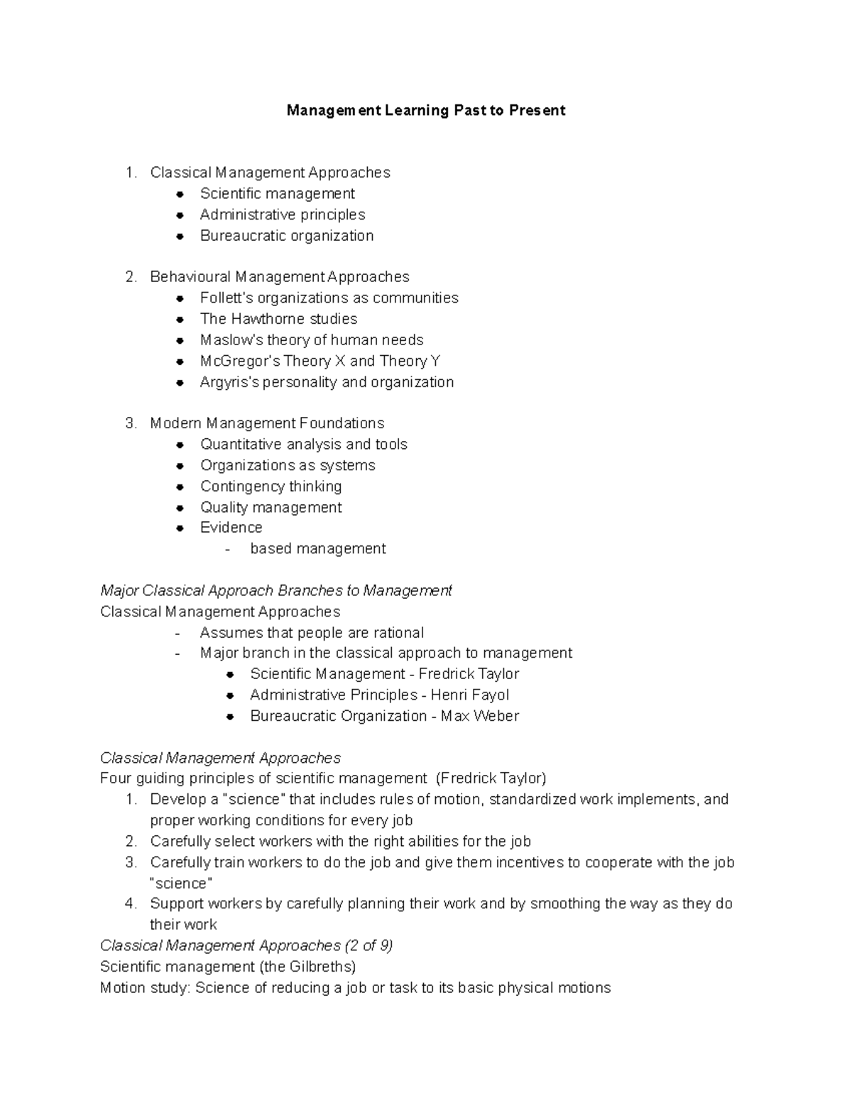 GMS200 - Week 3 - week 3 lecture notes - Management Learning Past to ...