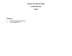 FORM 1 English Syllabus - FORM 1 ENGLISH SYLLABUS 1. LISTENING AND ...