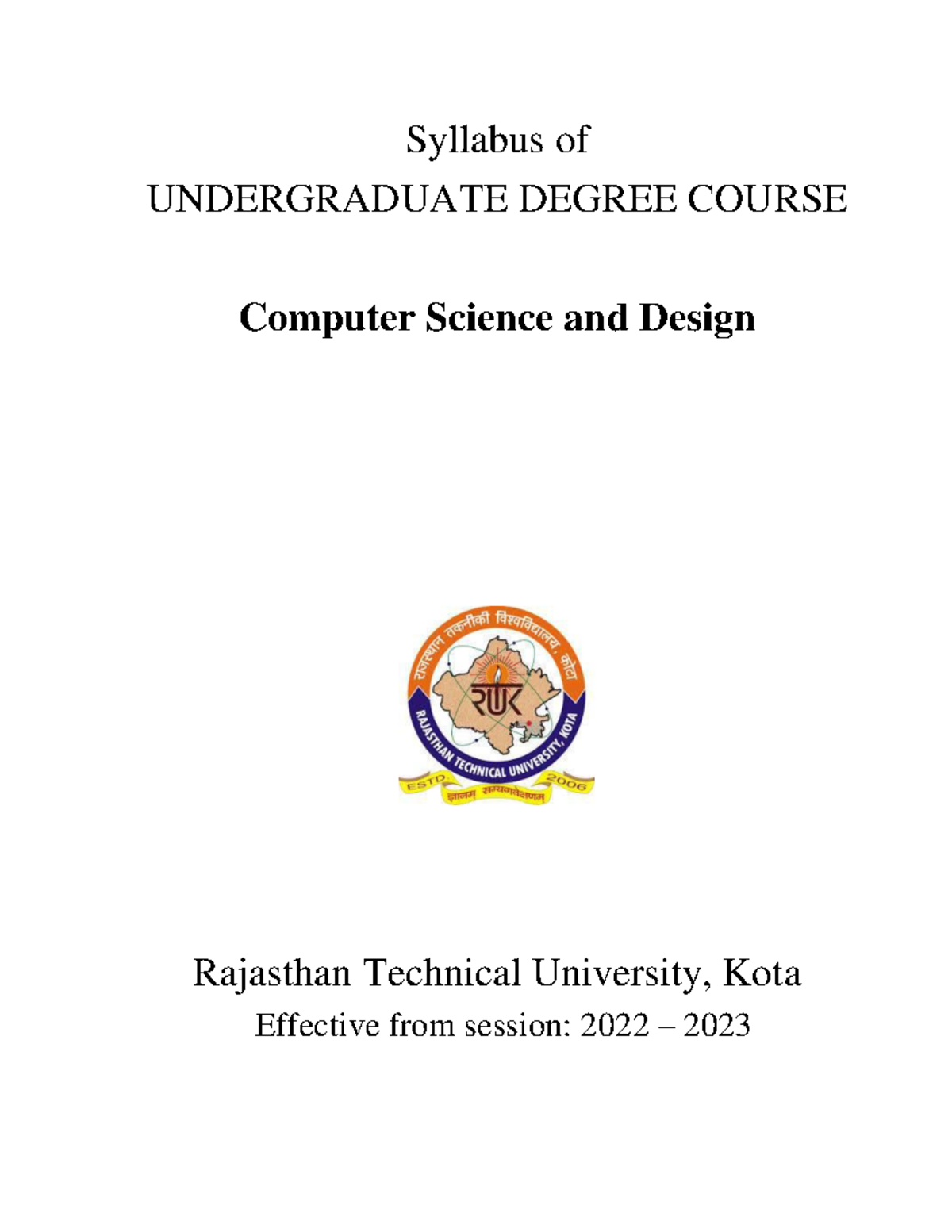 Syllabus - Computer Science and Design 3CSD2-01: Advanced Engineering ...