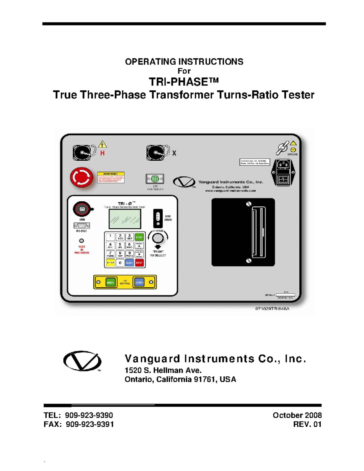 DTR-tri-phase manual final rev 1 - OPERATING INSTRUCTIONS For TRI-PHASE ...
