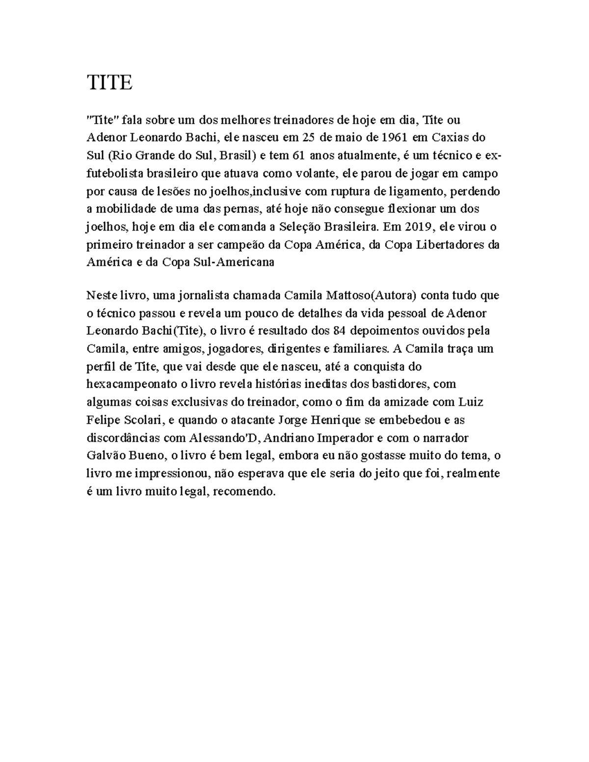 Tite - Copia - Tite - TITE "Tite" fala sobre um dos melhores ...