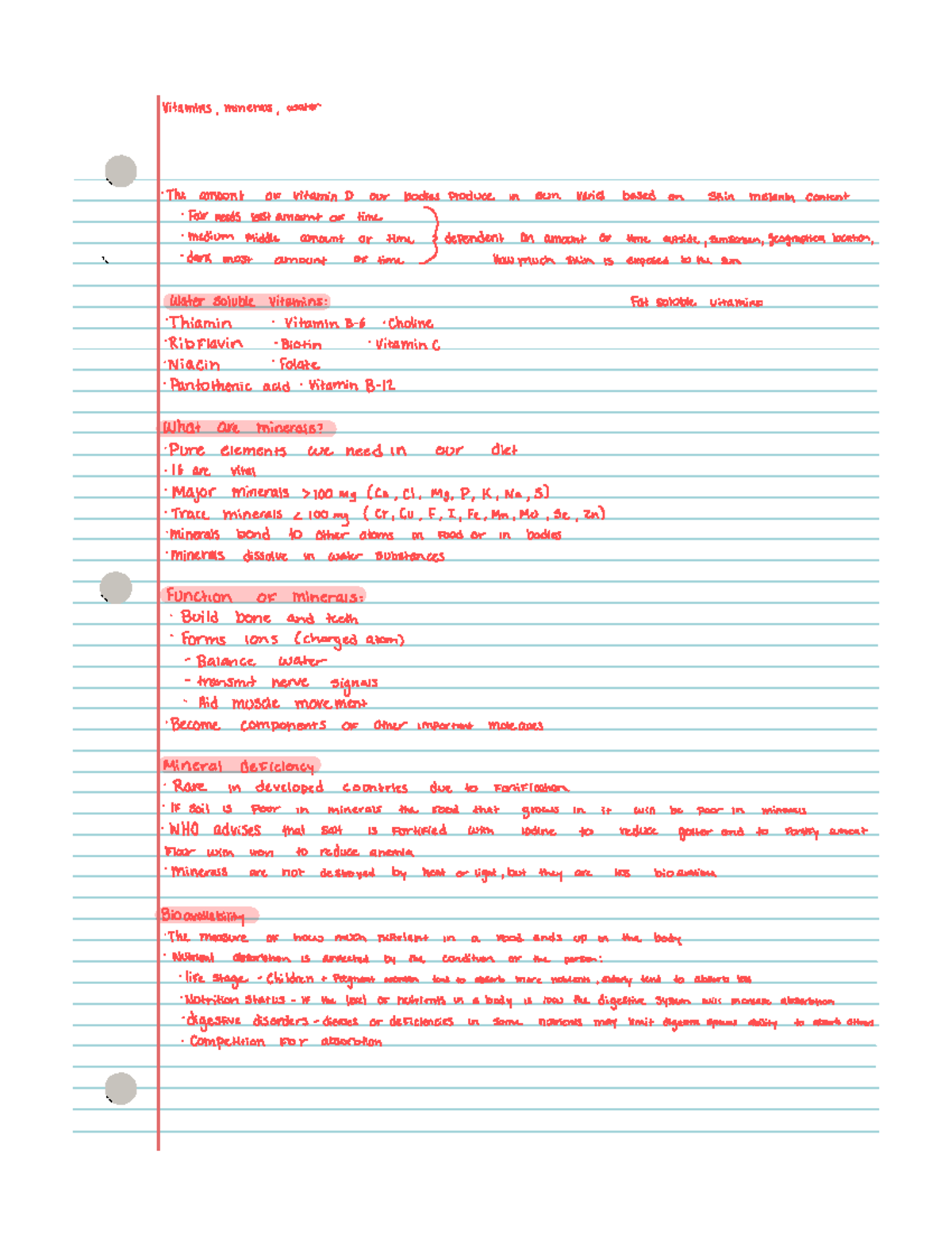 Lecture 4 - NSD 225 - Notes taken in class, information on exam 1 and ...