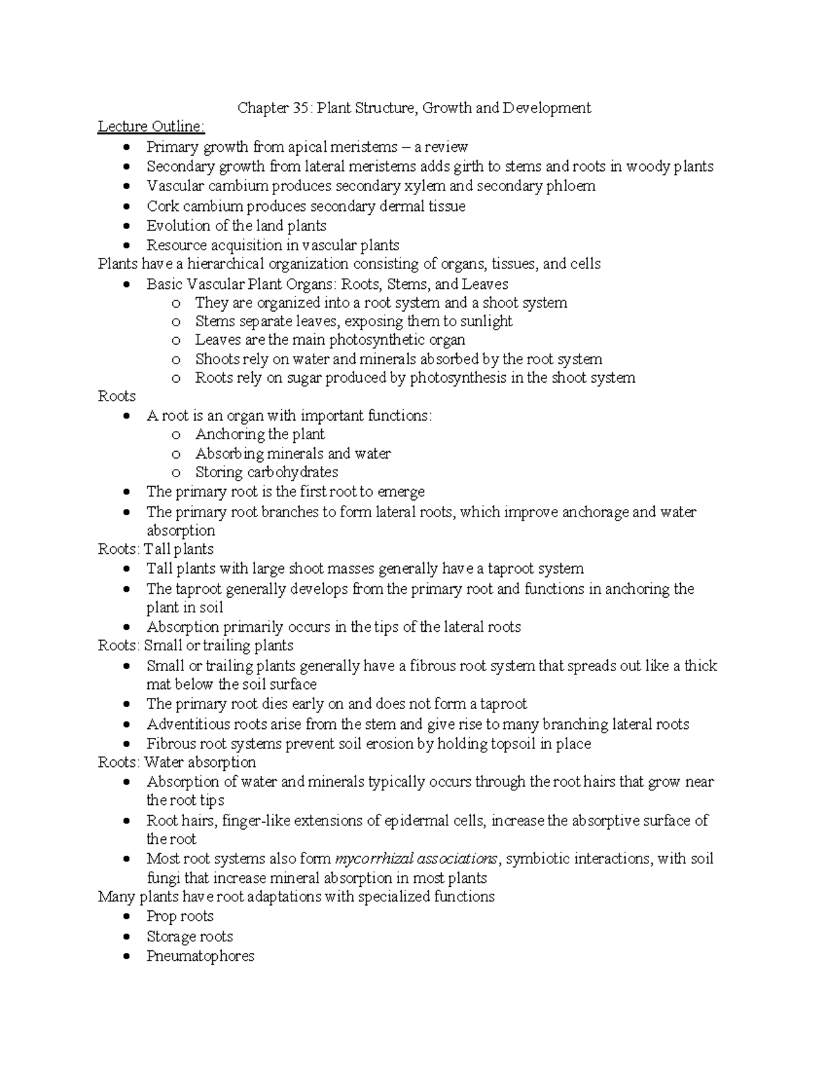 Module 5 - Biology - Ryann Guayasamin's slides. Lecture notes of ...