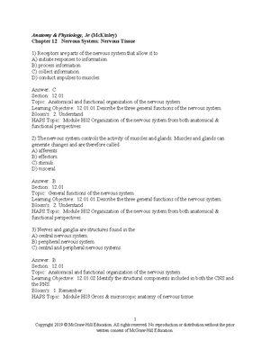 Mc Kinley 3e Chapter 04 TB Answer Key - Anatomy & Physiology, 3e ...