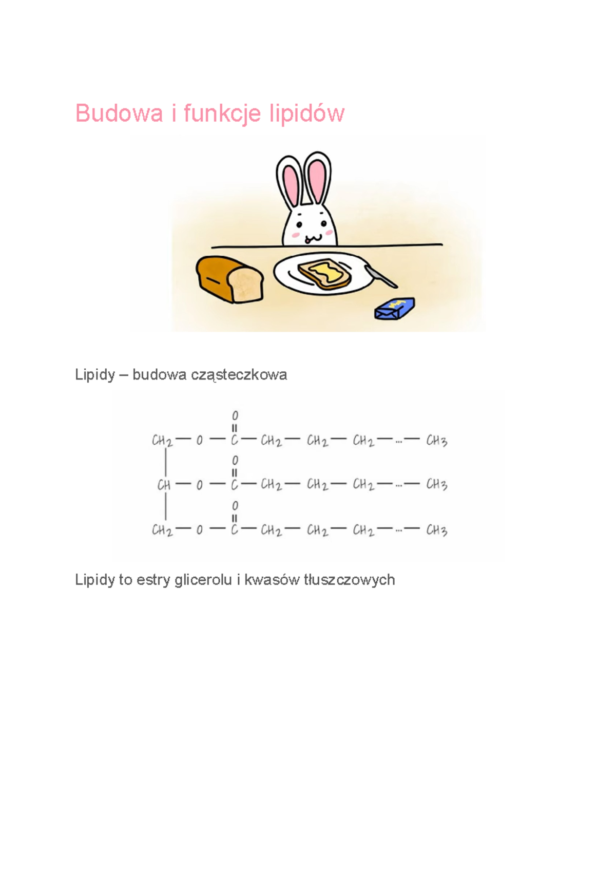 3. Budowa i funkcje lipidów - Budowa i funkcje lipidów Lipidy – budowa ...