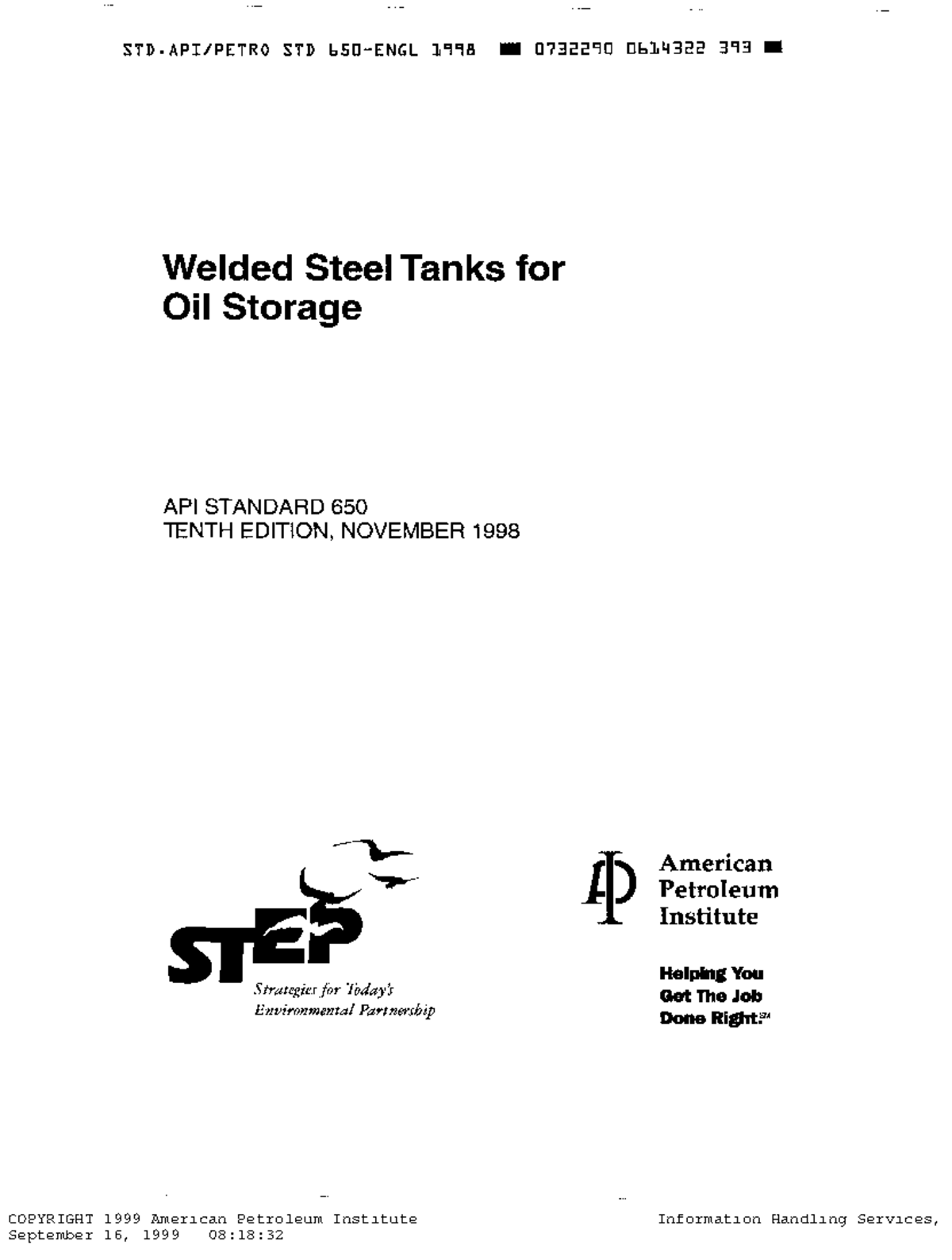 Api-650 1998 - API-650 - Estructuras de Acero - Studocu