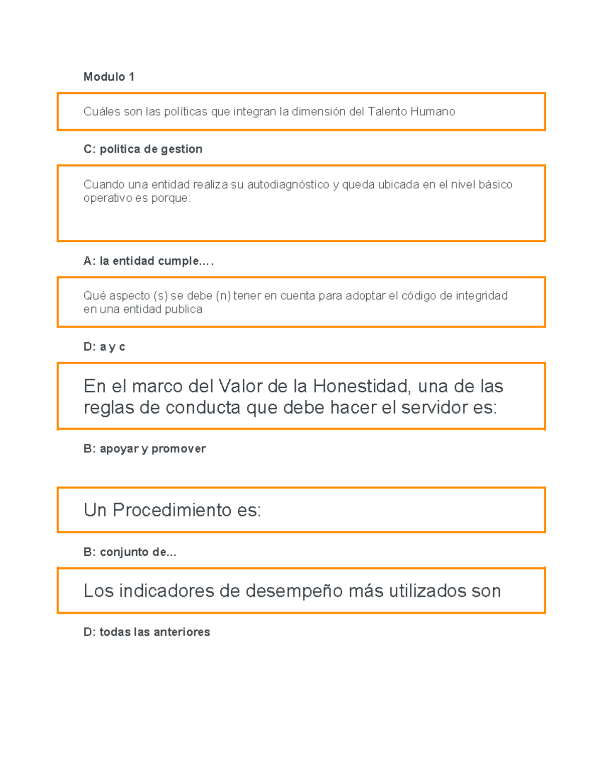MPG1 Modulos Completos - Modulo 1 Cuáles son las políticas que integran ...