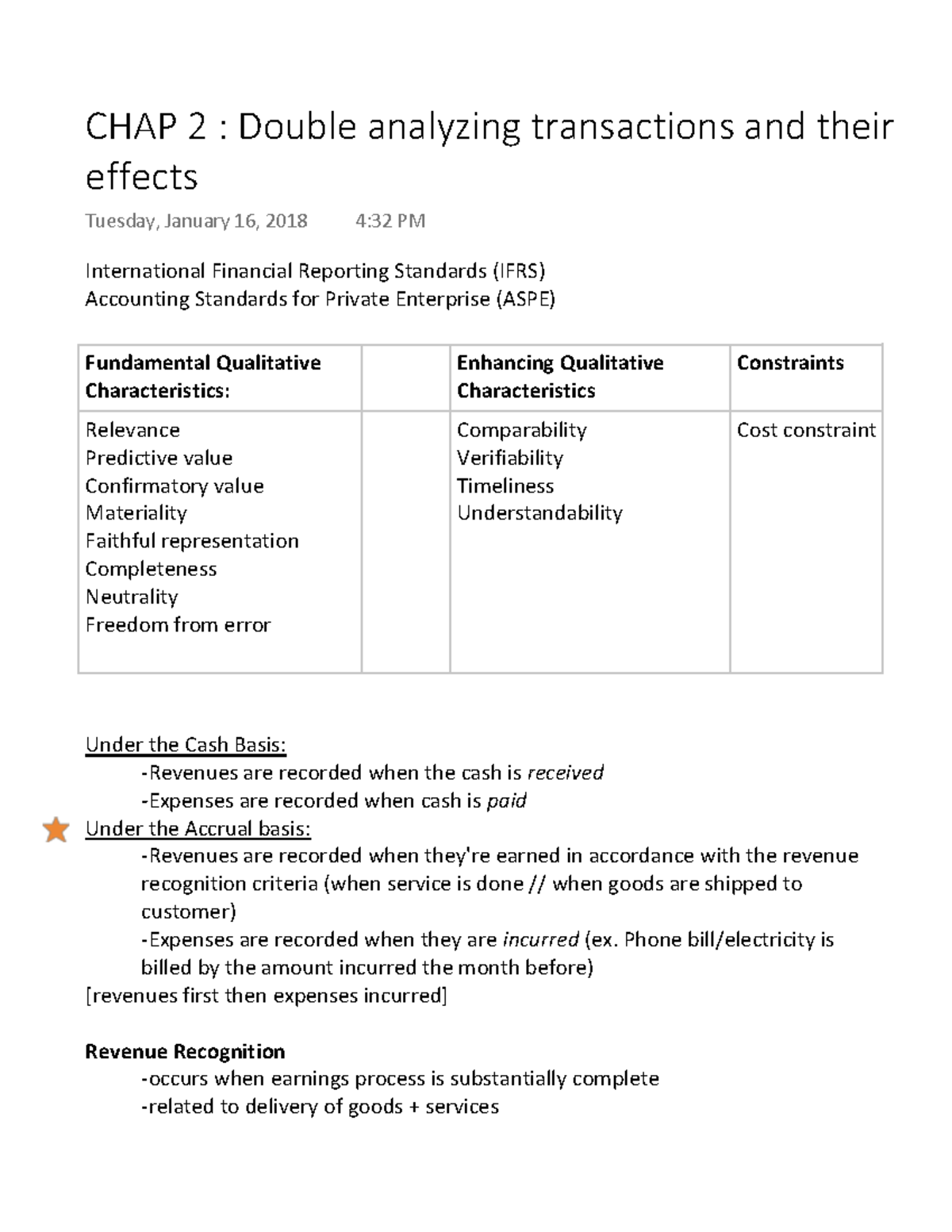 CHAP 2 Double analyzing transactions and their effects - CHAP 2 ...