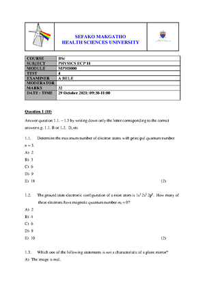 Tutorial Worksheet 1 memo - Tutorial Worksheet 1 Memo Take note of ...