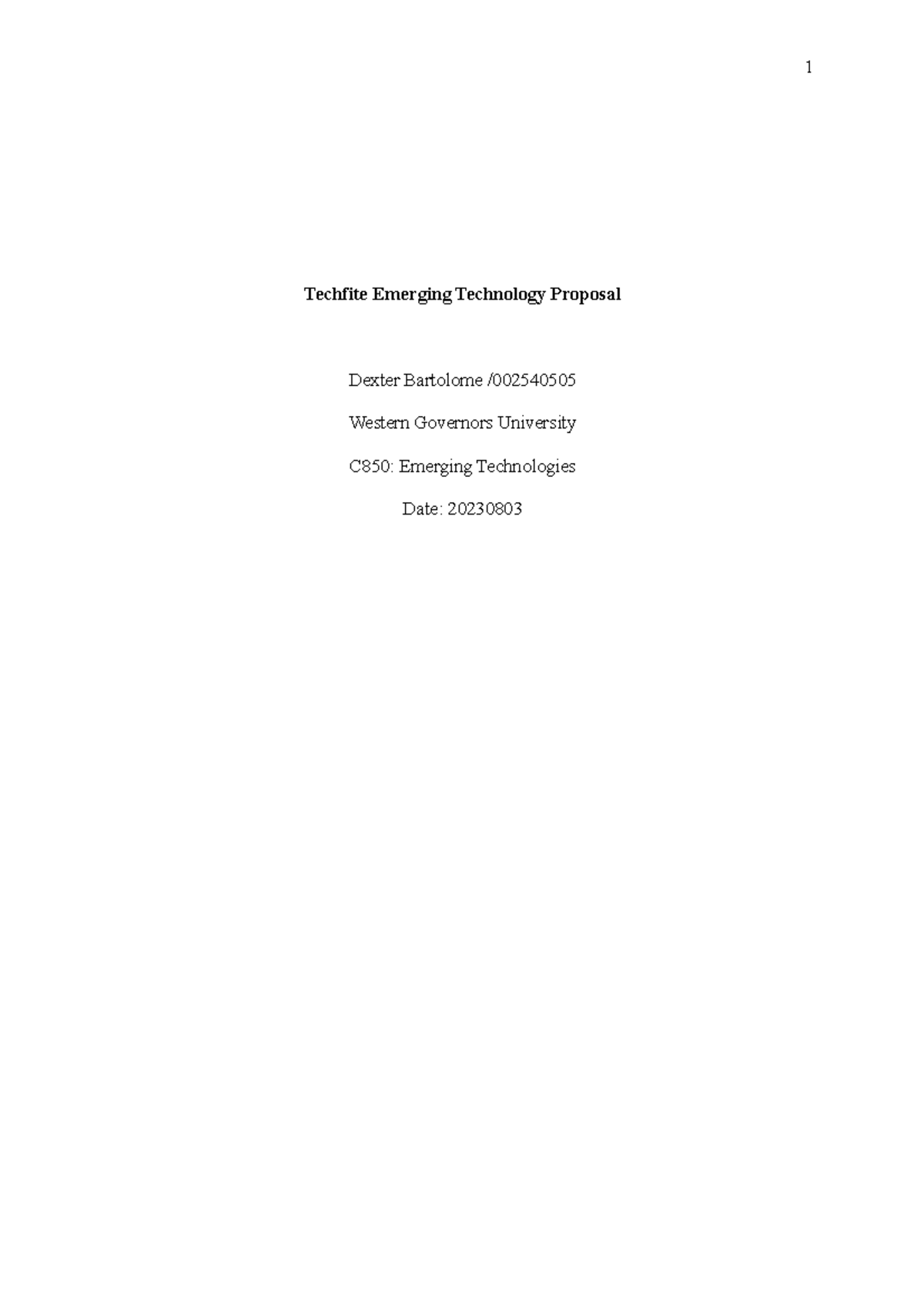 C850 Document Dexter Bartolme - C850 - WGU - Studocu