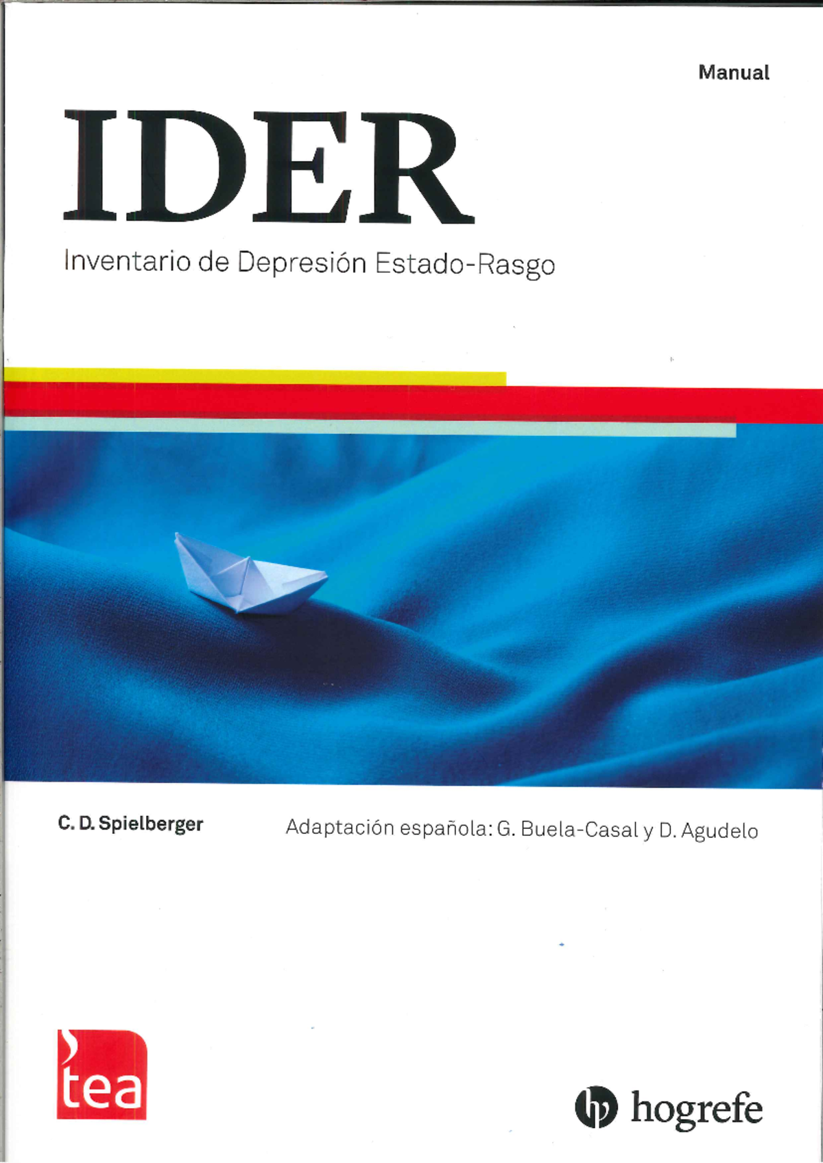 IDER-Manual - Manual para el IDER - Psicología Jurídica - Studocu