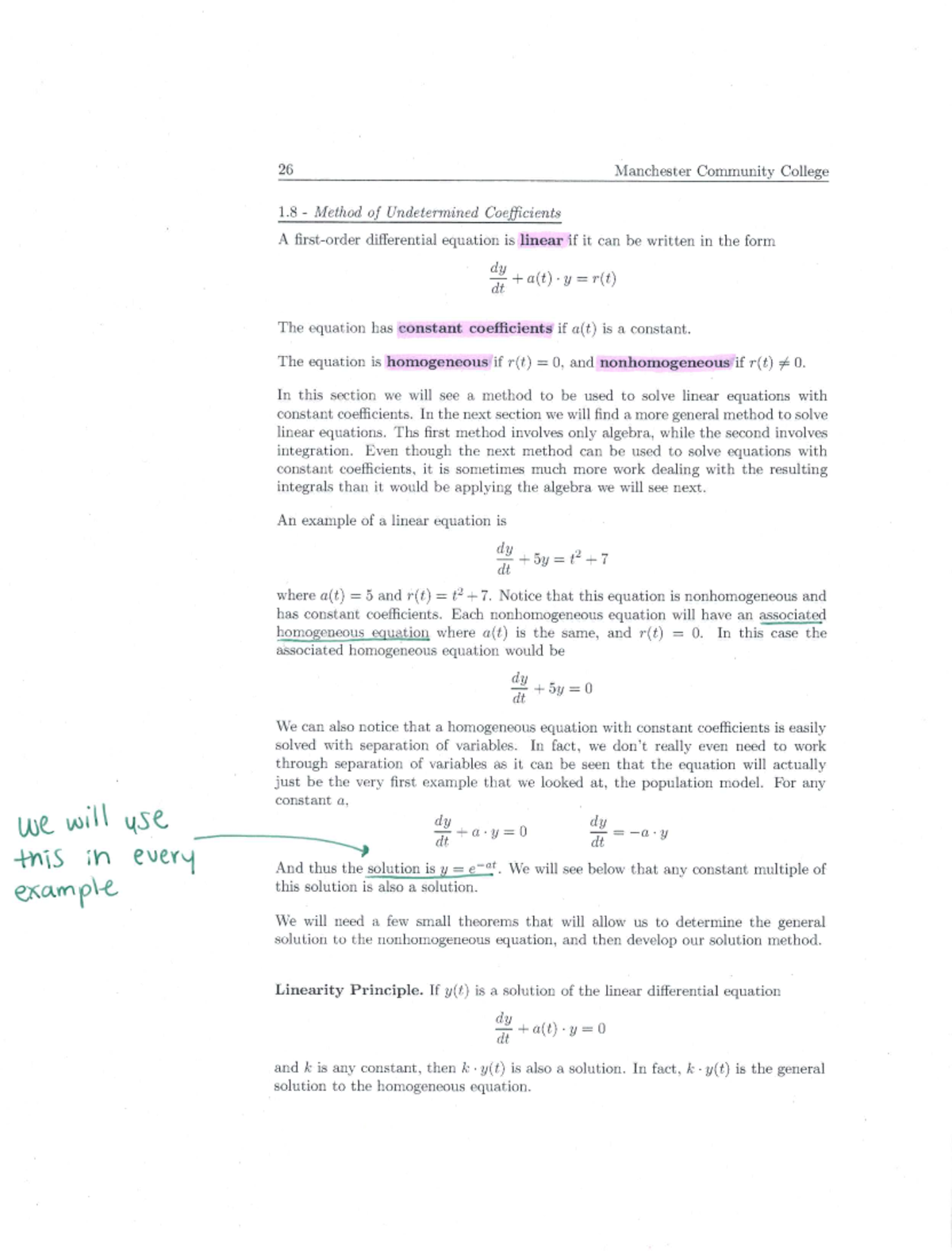 Notes 1 8 - MATH431 - Studocu
