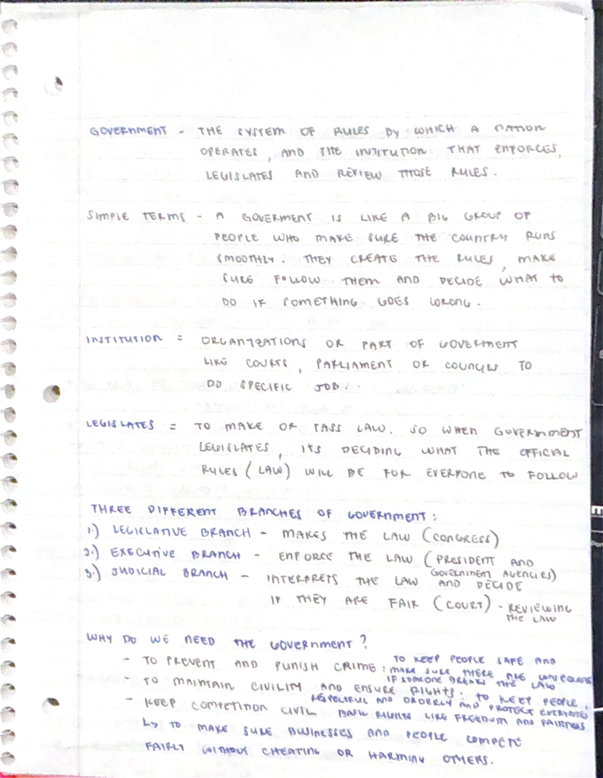 Introduction of U.S Government - GOVERNMENT THE SYSTEM OF RULES WHICH A ...