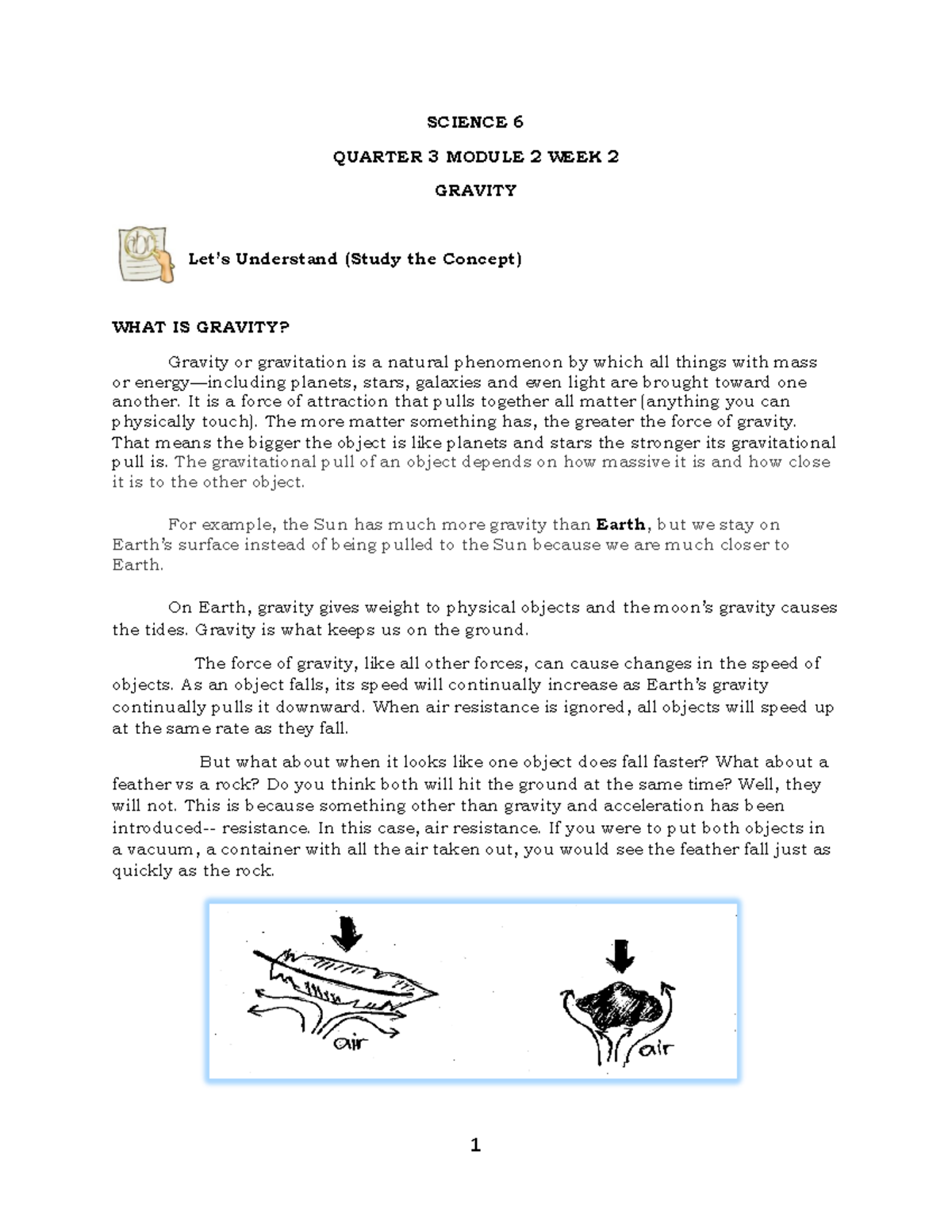 G6 Q3 W2 MOD - G6 Q3 W2 MOD - SCIENCE 6 QUARTER 3 MODULE 2 WEEK 2 ...