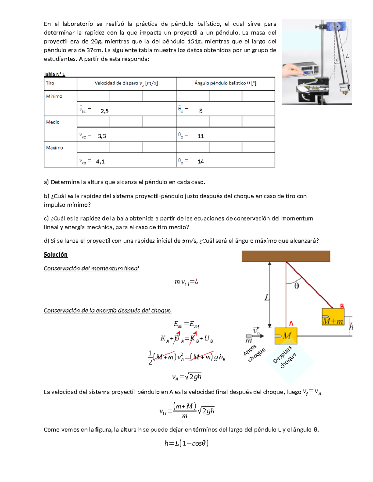 Ejercicios P 2LAb Solucion - En el laboratorio se realizó la práctica ...