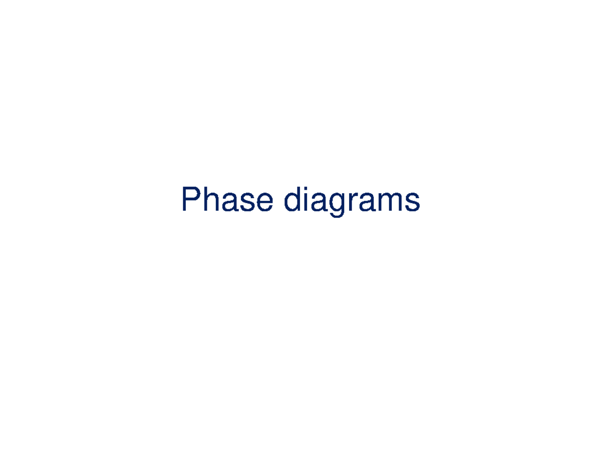 9 - Phase diagrams - second year( 200 Level ) - Phase diagrams Phase A ...