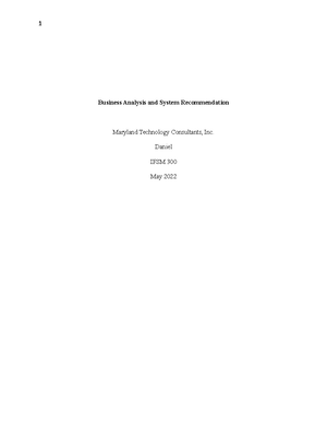 IFSM 300 Complete Stages Assignment 1 - 4 - Stage 1: Strategic Use of ...