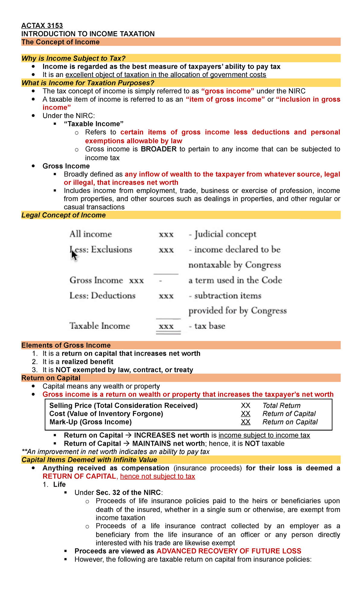 3. Introduction TO Income Taxation - ACTAX 3153 INTRODUCTION TO INCOME ...
