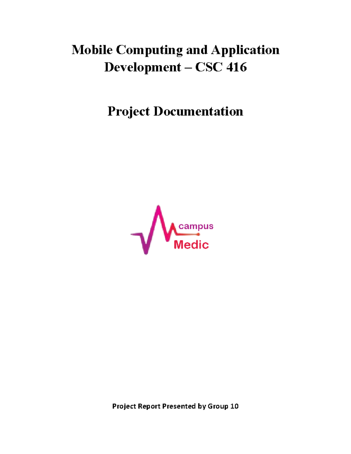 Android Project Report - Mobile Computing and Application Development ...