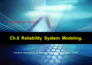 Ch5 reliabilityindesignanddevelopment - Certified Reliability Engineer ...
