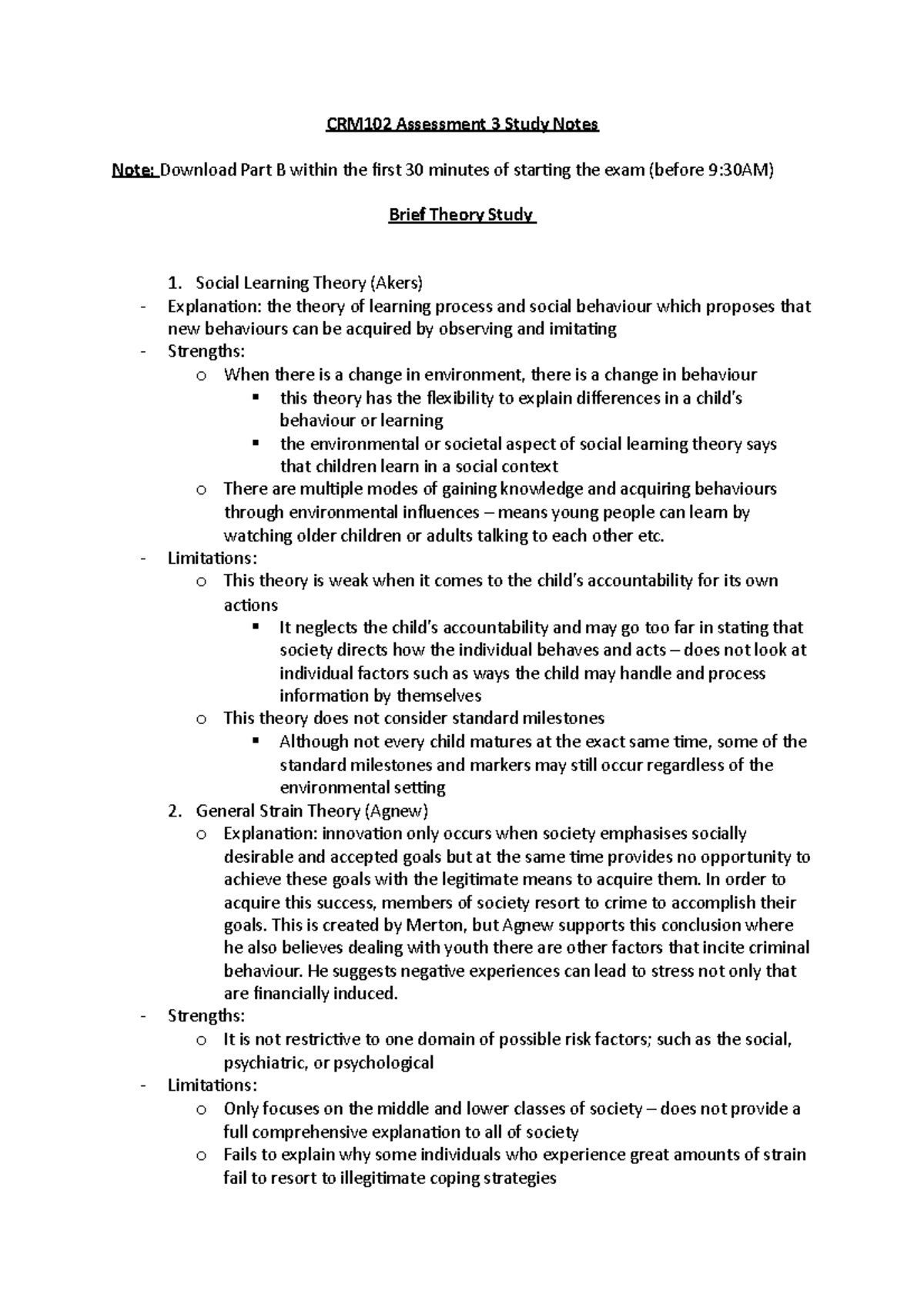 CRM102 Assessment 3 Study Notes - Covers Every Subject - CRM102 ...