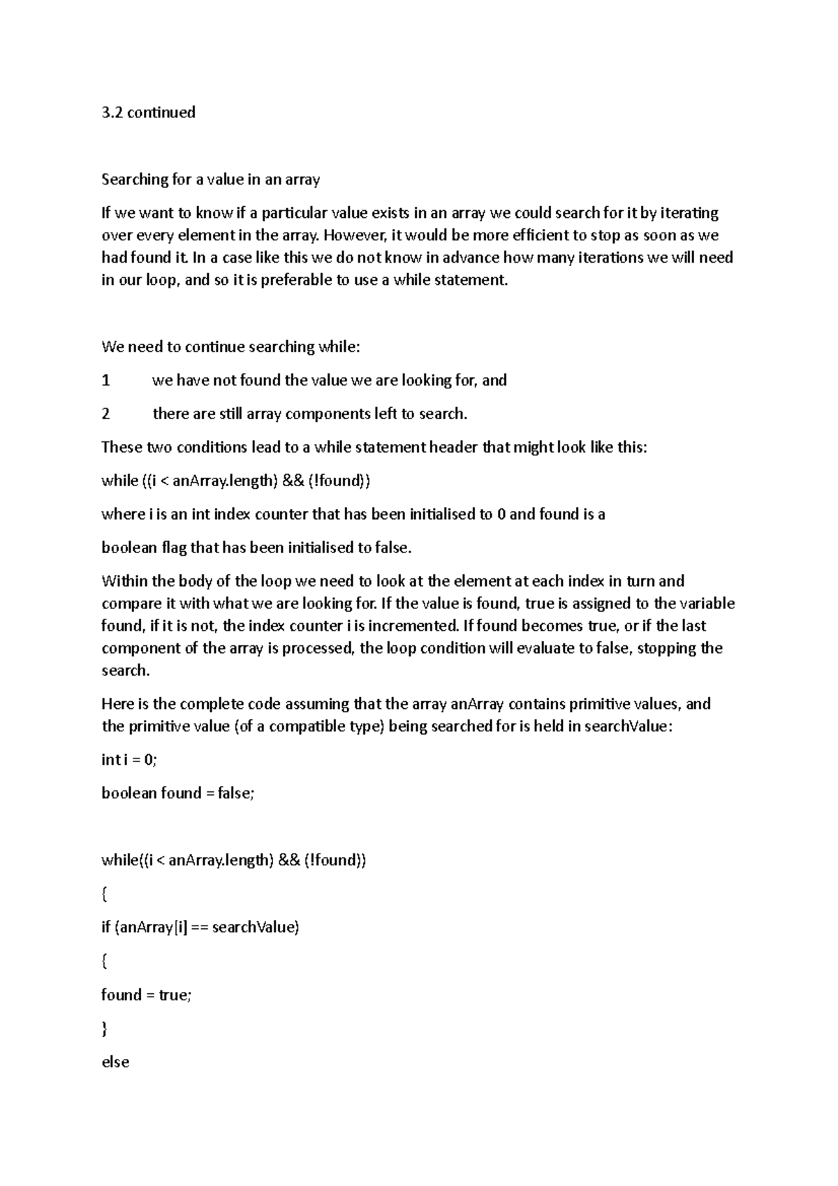 Unit 9 - 3.2 continued - in depth notes from the units in the M250 ...