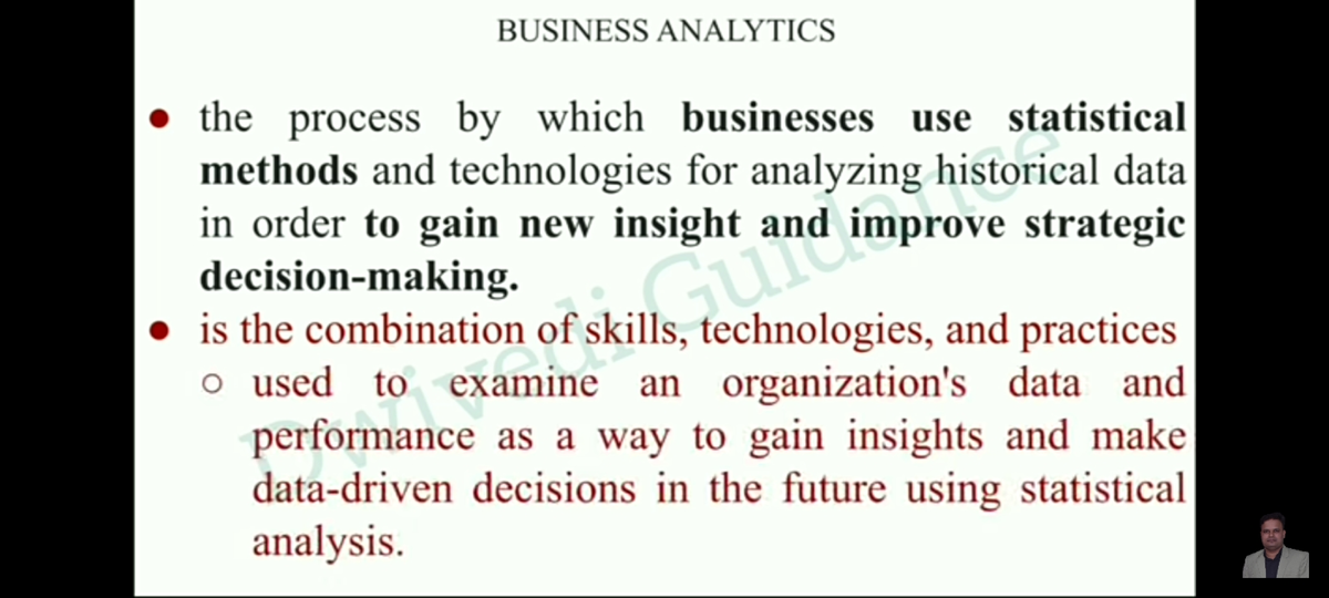 Business Analytics - Statistics notes - Masters of Business ...