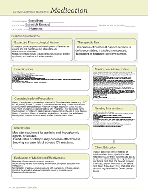 Drug card metoclopramide (reglan) - ACTIVE LEARNING TEMPLATES ...