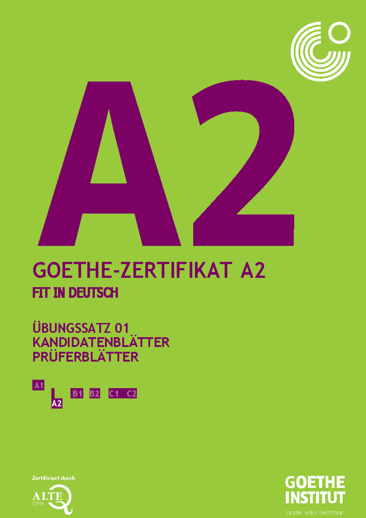 A2 Uebungssatz Jugendliche - GOETHE-ZERTIFIKAT A FIT IN DEUTSCH ...