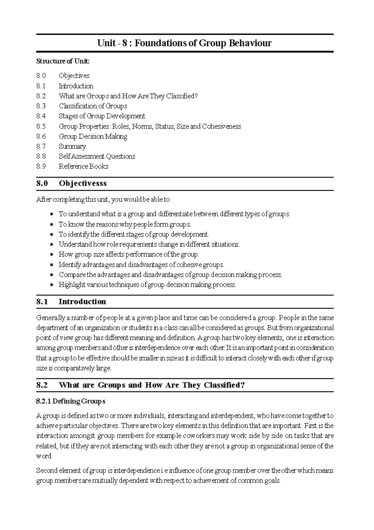 Foundations of Group Behaviour - Unit - 8 : Foundations of Group ...
