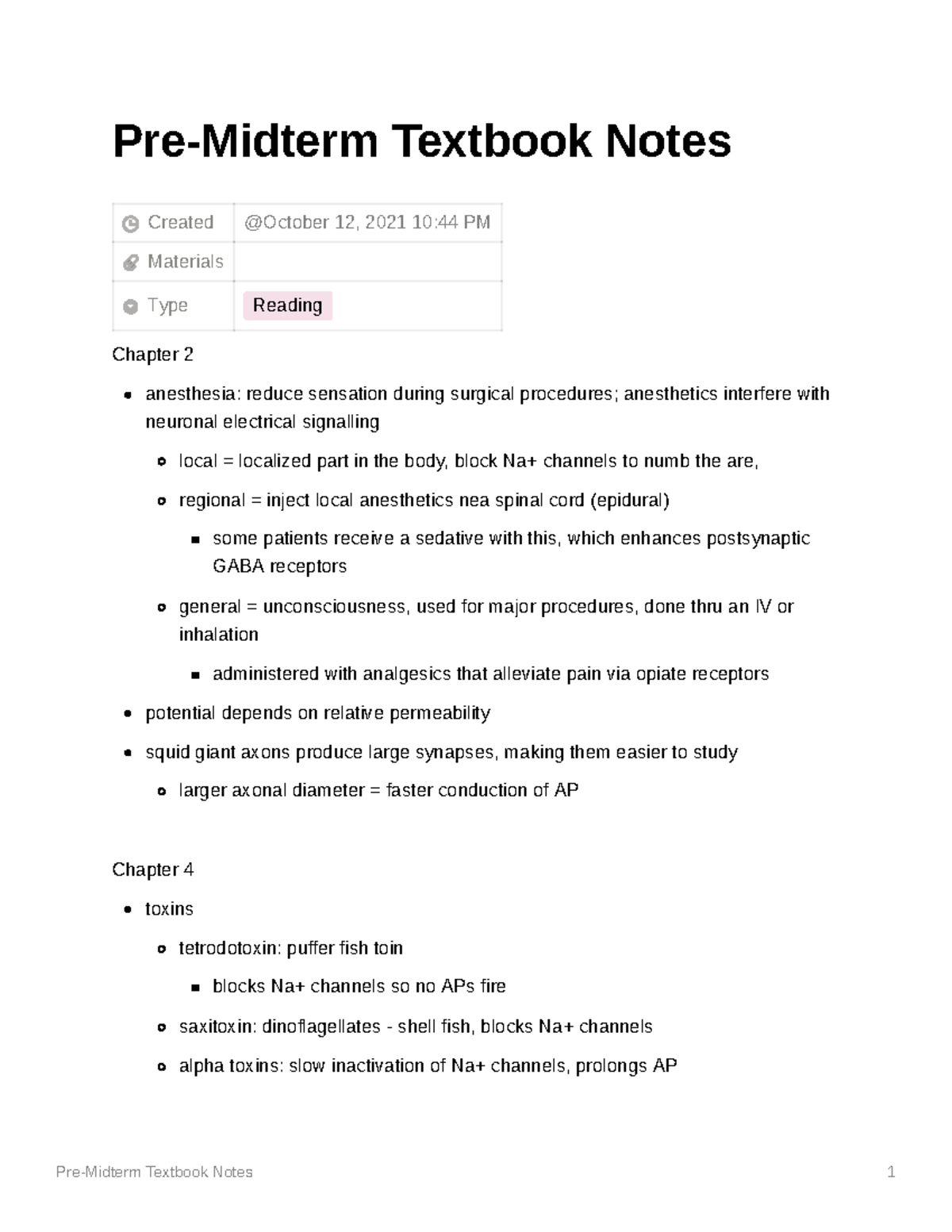 Pre-Midterm Textbook Notes - Pre-Midterm Textbook Notes Created ...
