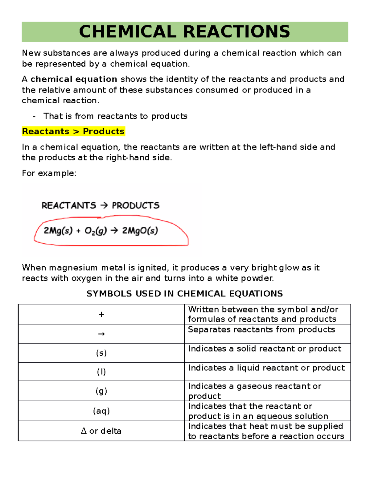 Chemistry 1 - General Biology introduction by Sir Vincent - CHEMICAL ...
