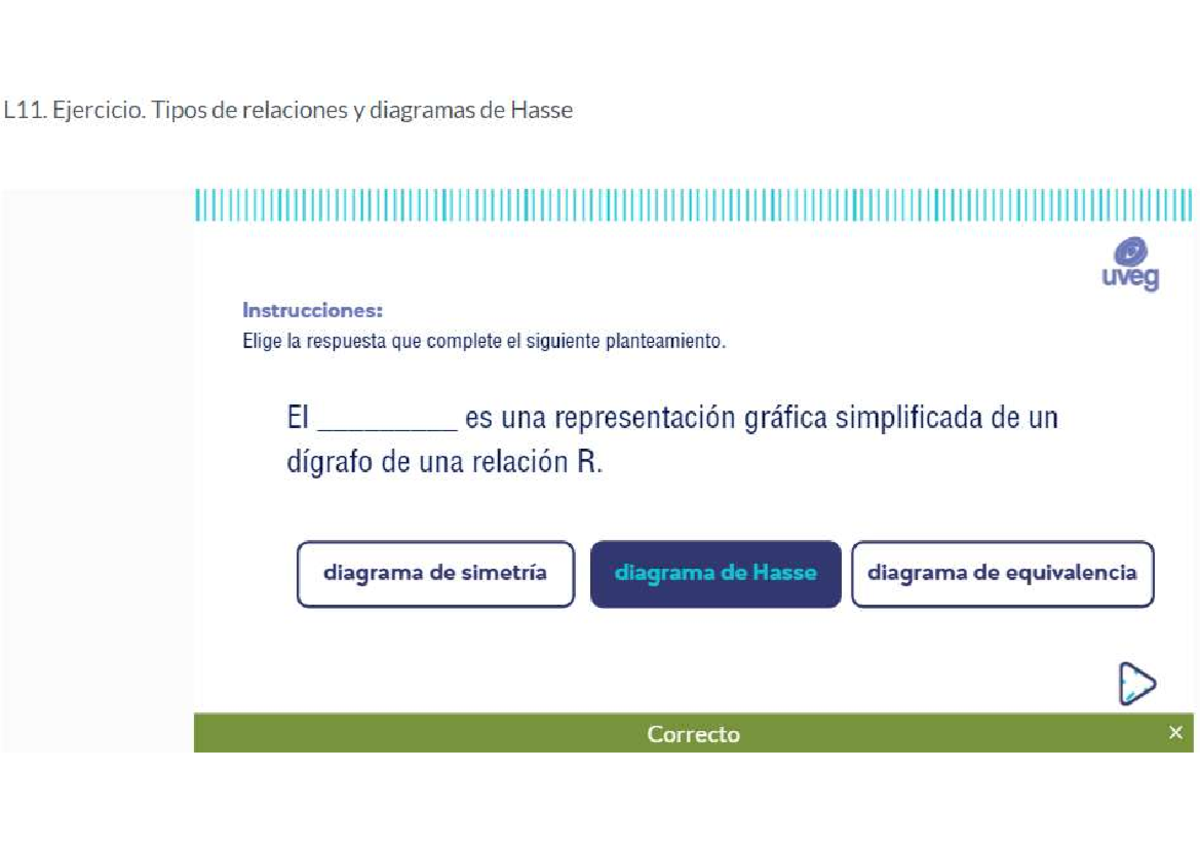 L11. Ejercicio. Tipos de relaciones y diagramas de Hasse - Matemáticas ...