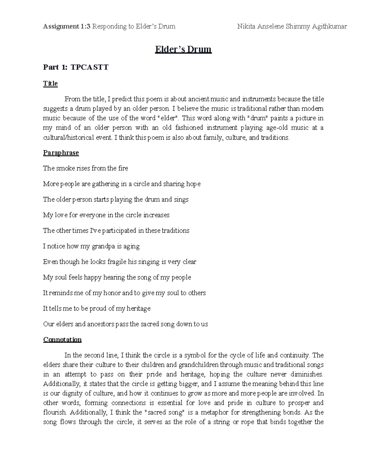 Assignment 1 3 - Notes of late Mr. Harb Sanghara - Assignment 1:3 ...