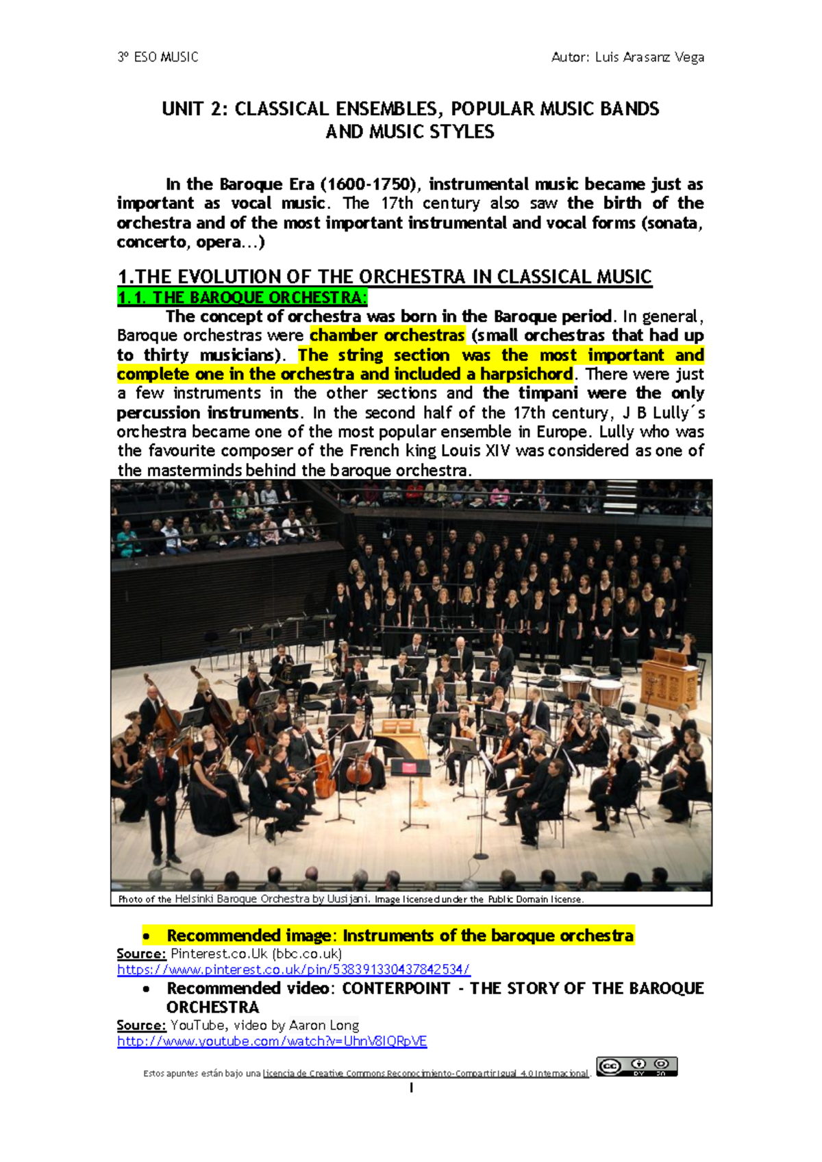 Classical Ensembles Popular Music Bands Music Styles 22 23 LAV - Estos ...