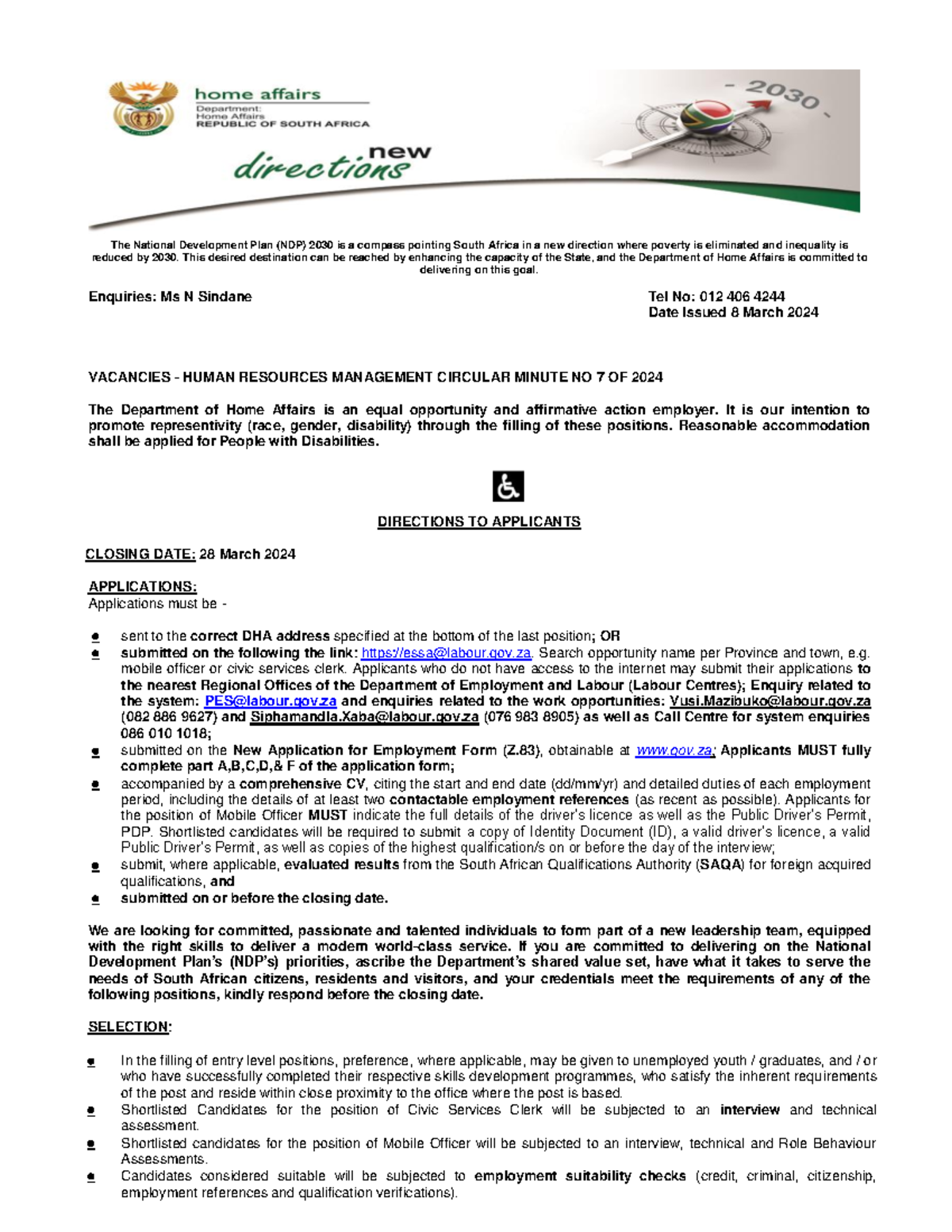 DOC-20240312-WA0029 - The National Development Plan (NDP) 2030 is a ...