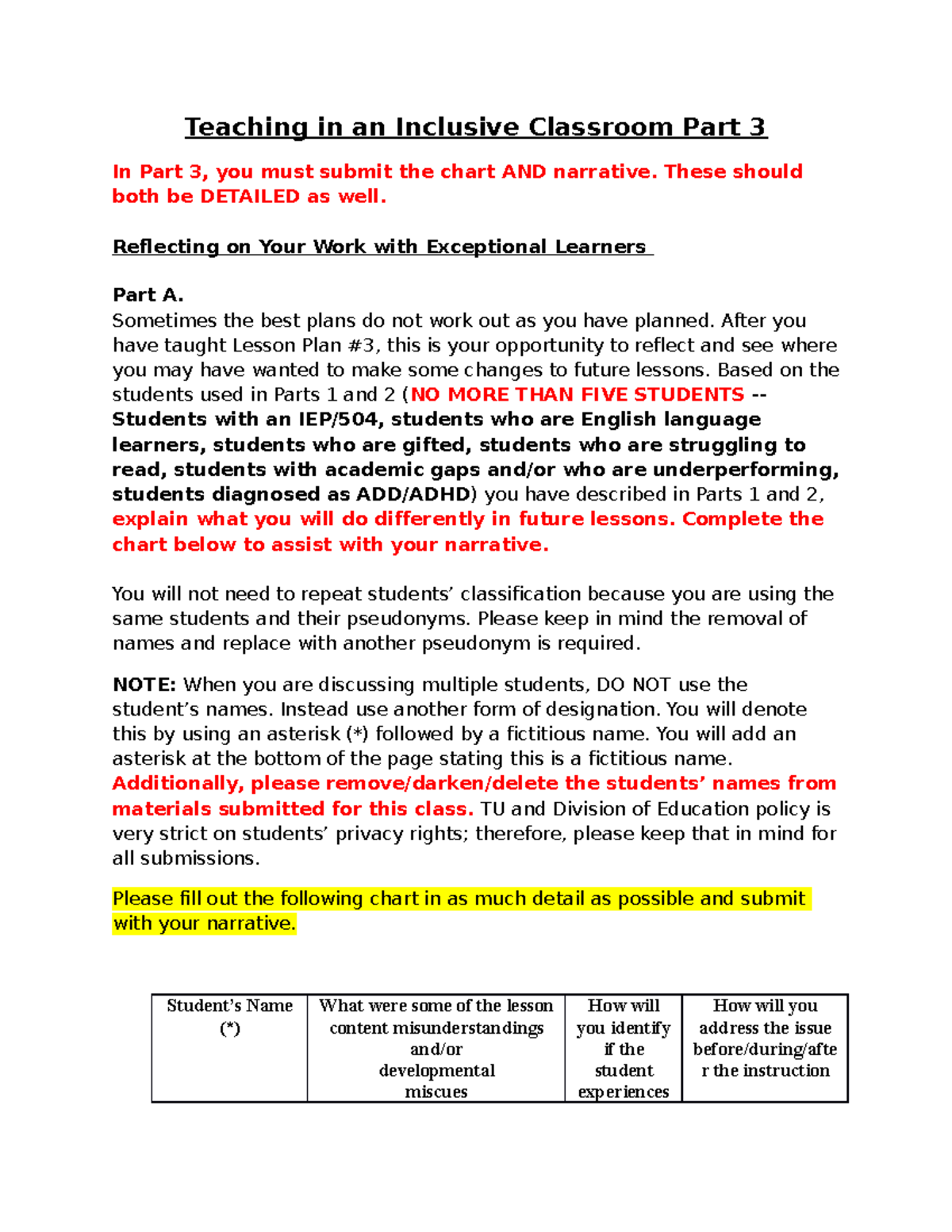 Prince Teaching in an Inclusive Classroom Part 3 - Teaching in an ...