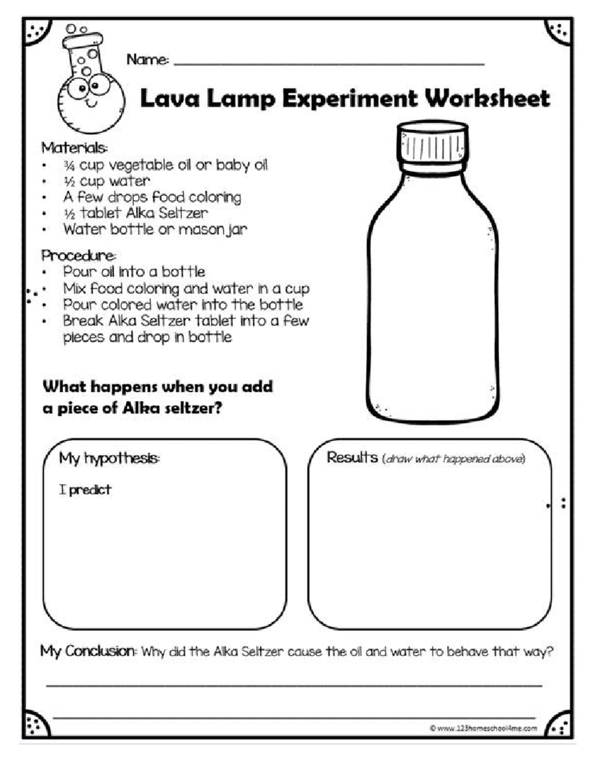 Experments - ACTIVIDADES PRÁCTICAS - Name: Lava Lamp Experiment ...
