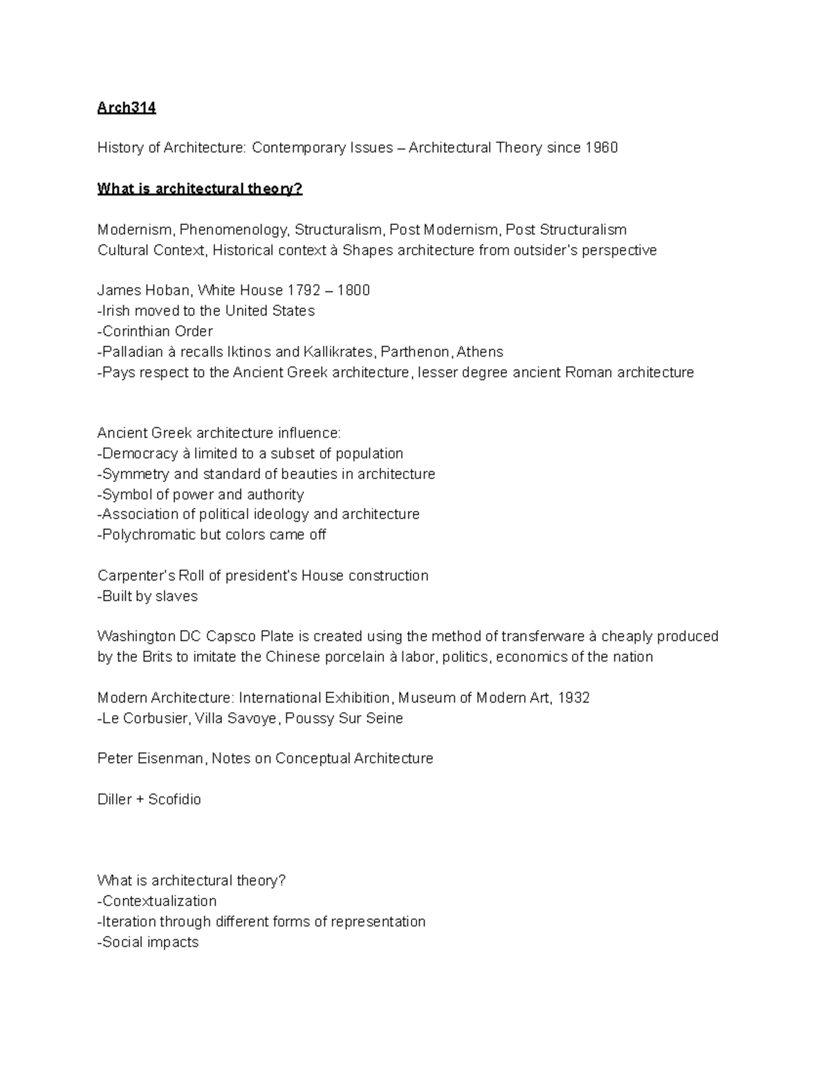 Midterm 1(Notes) - Class Notes - Arch History of Architecture ...