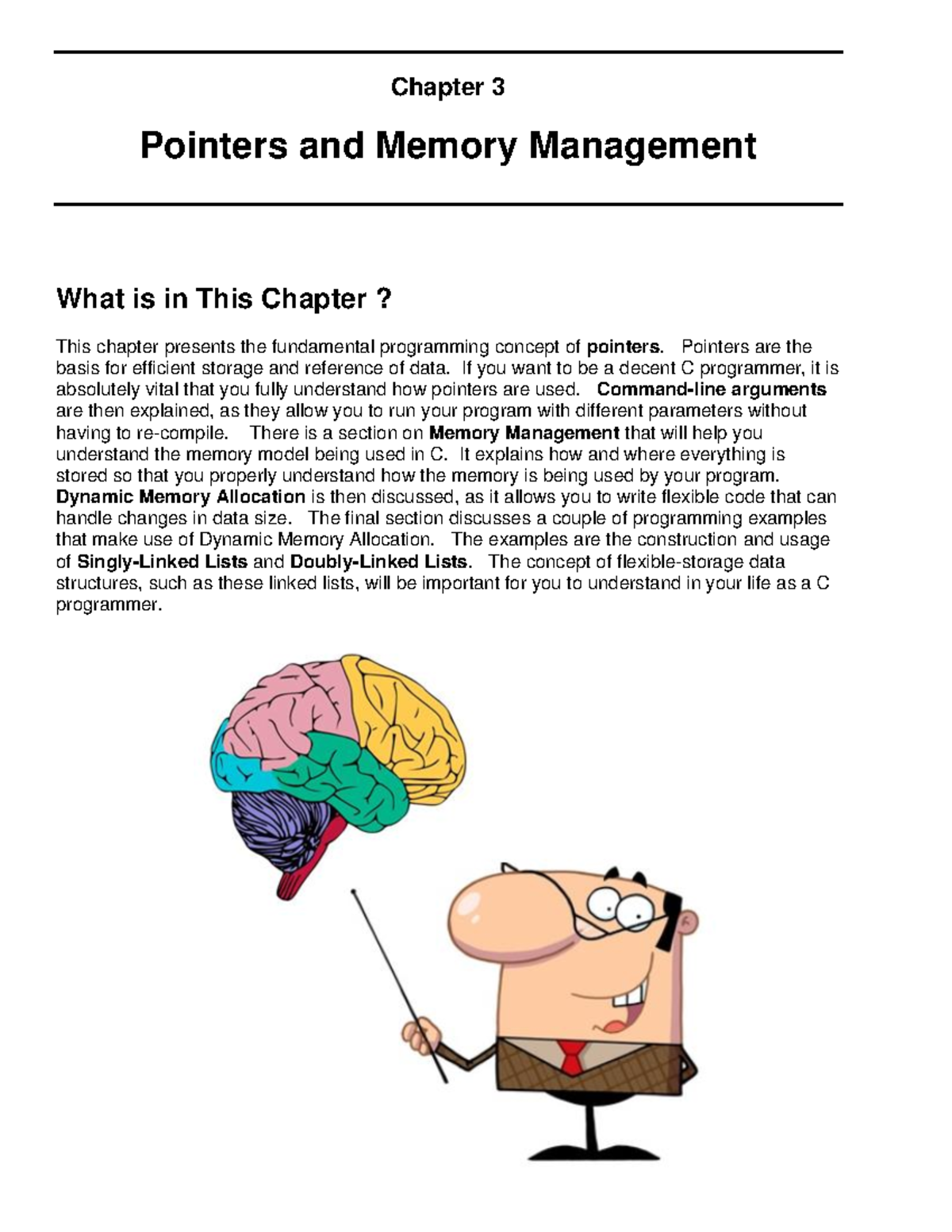 COMP2401 Ch3 Pointers And Memory Management - Chapter 3 Pointers and ...