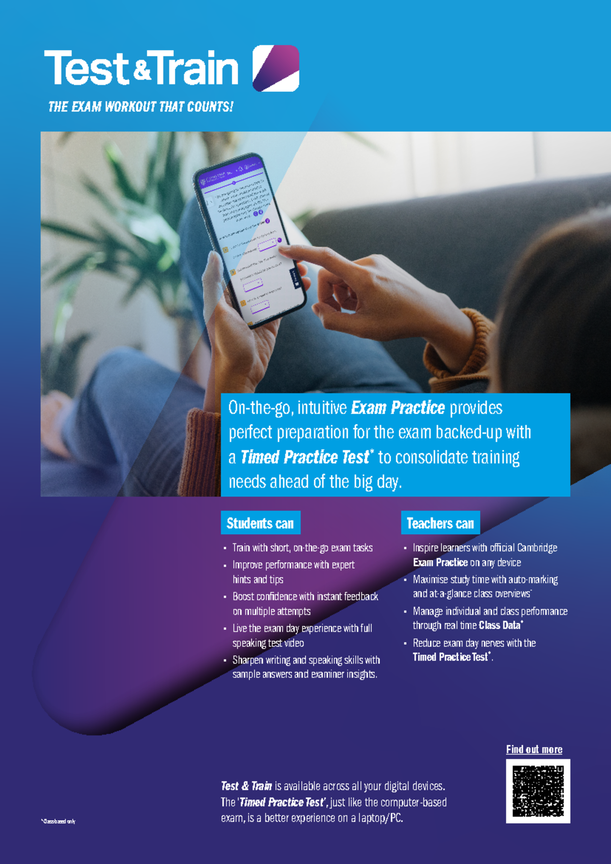 Test & Train information for teachers - *Class-based only On-the-go ...