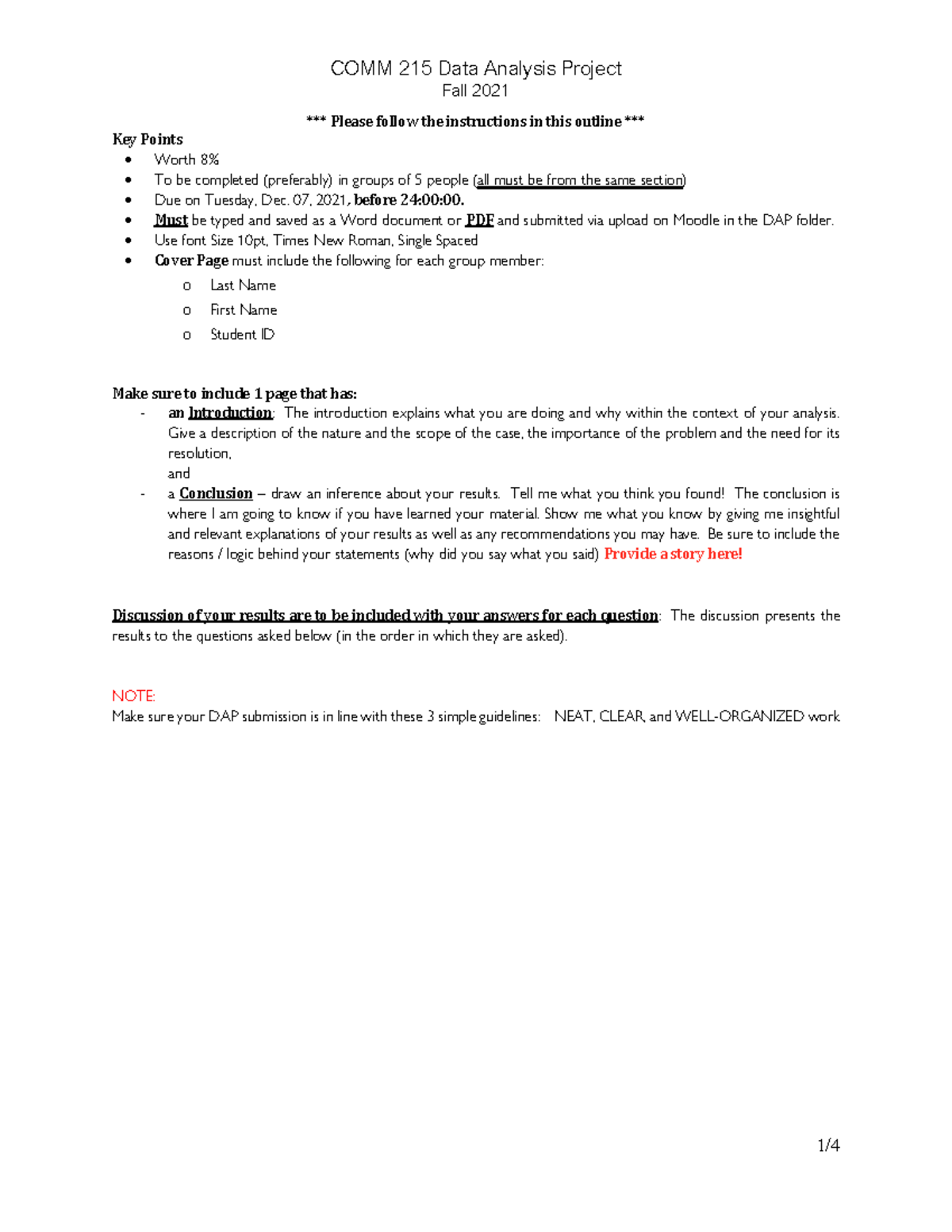 DAP Instructions and Questions - Fall 2021 *** Please follow the ...