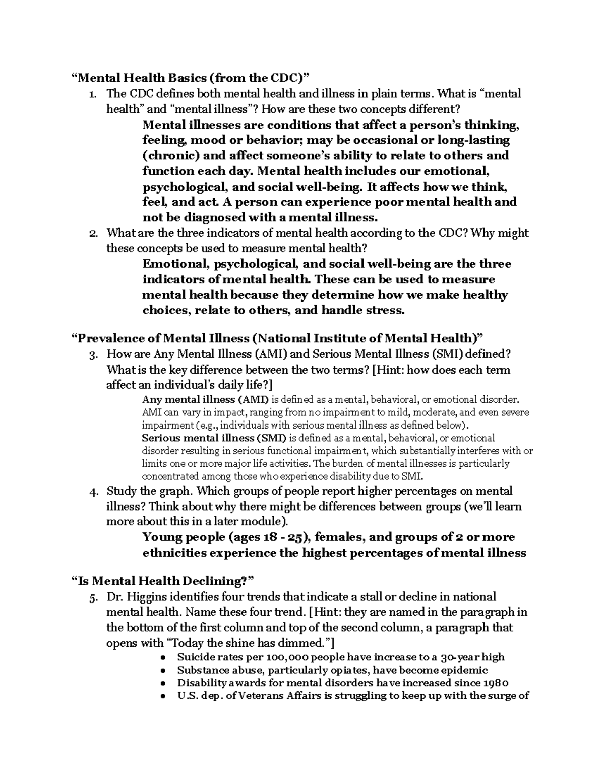 Final Exam SG Notes Mental Health Basics from The CDC 1 The final-exam-sg-notes-mental-health-basics-from-the-cdc-1-the