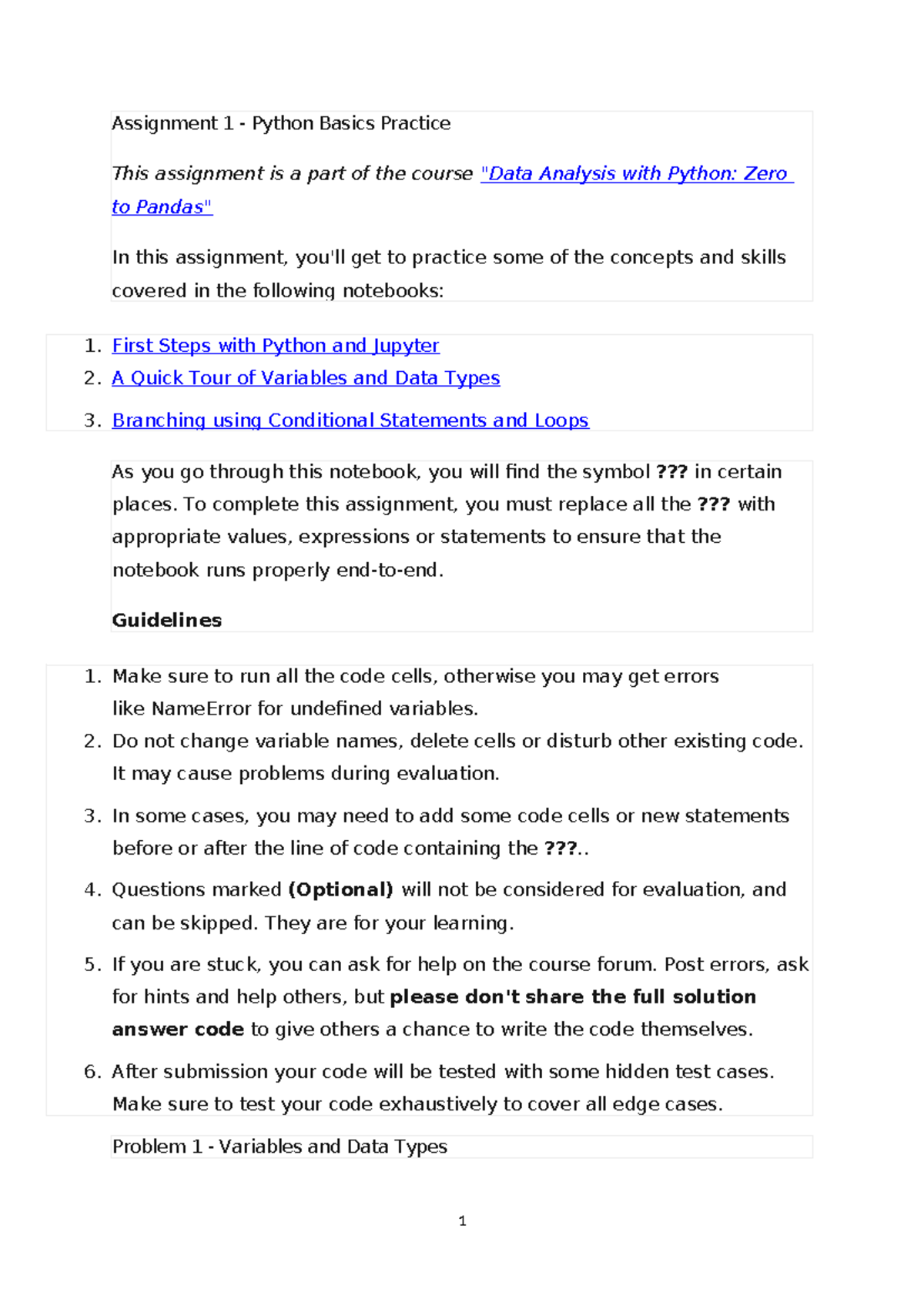 Assignment 1 Python Basics Practice Assignment 1 Python Basics 6853