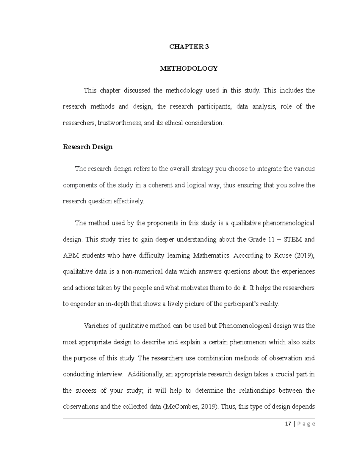 Chapter 3 - Methodology - CHAPTER 3 METHODOLOGY This chapter discussed ...