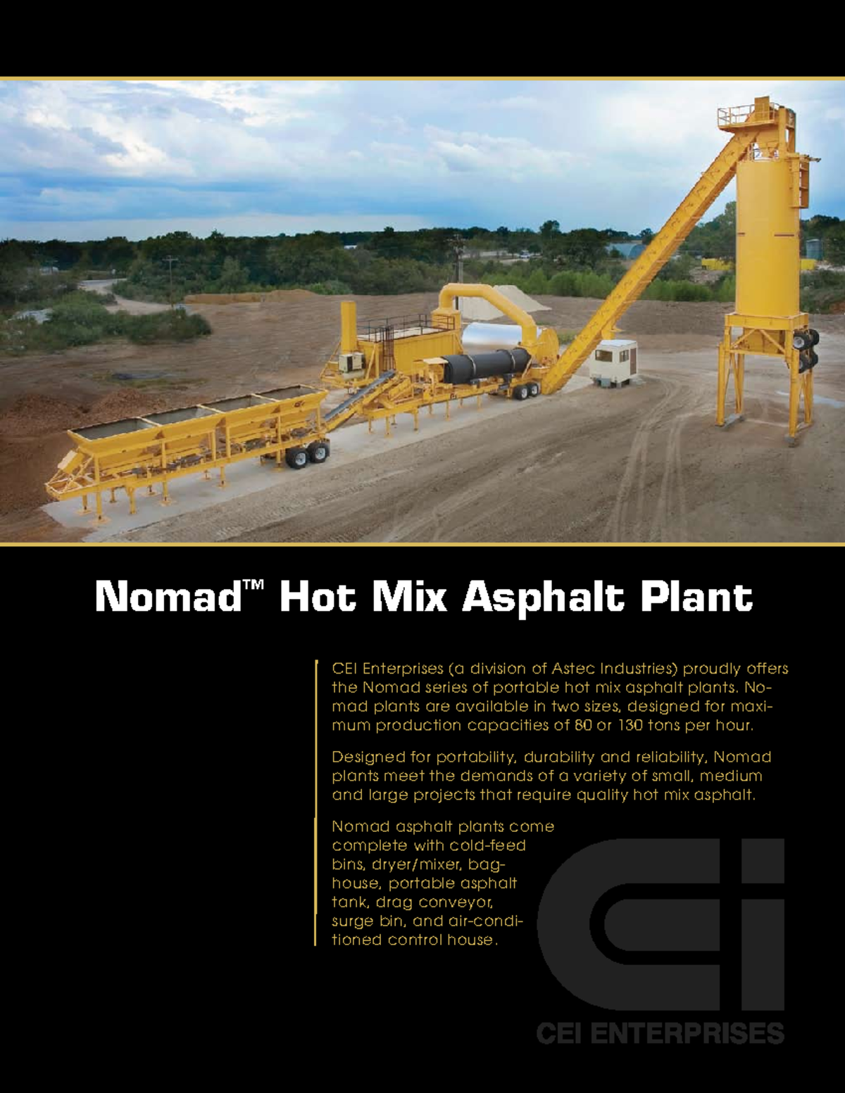 Nomad™ Hot Mix Asphalt Plant - Astec Inc - Nomad ™ Hot Mix Asphalt ...