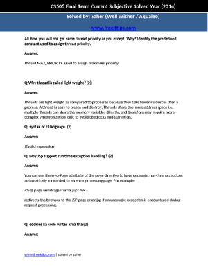 CS506 quiz 1 - CS506 (WEB DESIGN AND DEVELOPMENT) QUIZ NO. In the context of HTTP Response Code ...